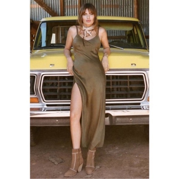 Spell | Dresses | Nwt Spell Cabin Love Slip Dress Olive M | Poshmark